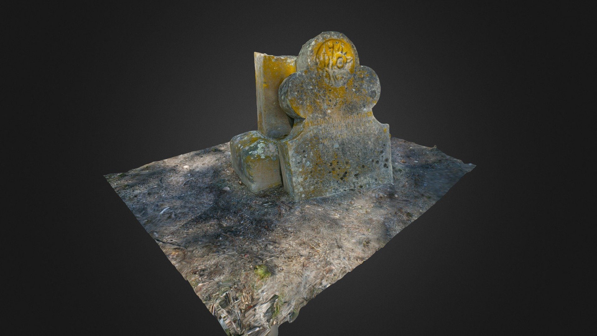 Broken Headstone, Red Hill Cemetery Tasmania. - 3D model by ...