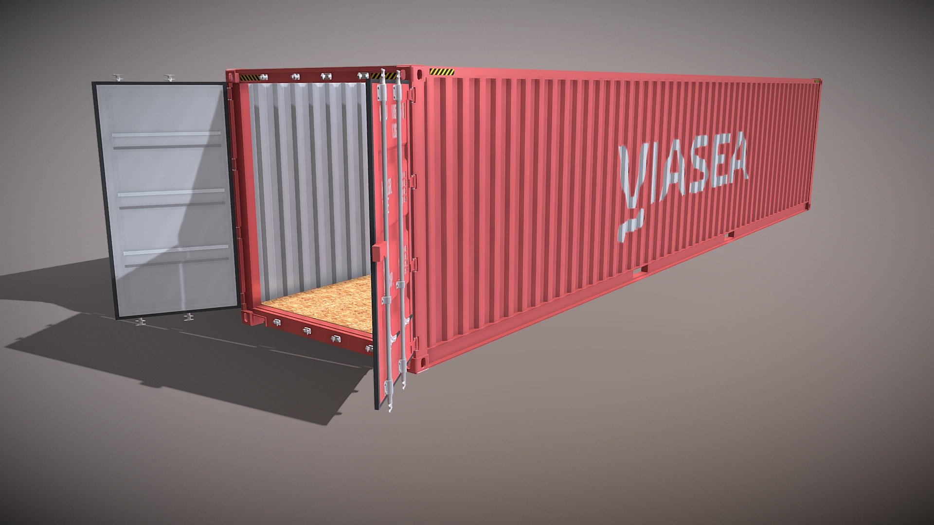 40ft Shipping Container Viasea - Buy Royalty Free 3D model by ...
