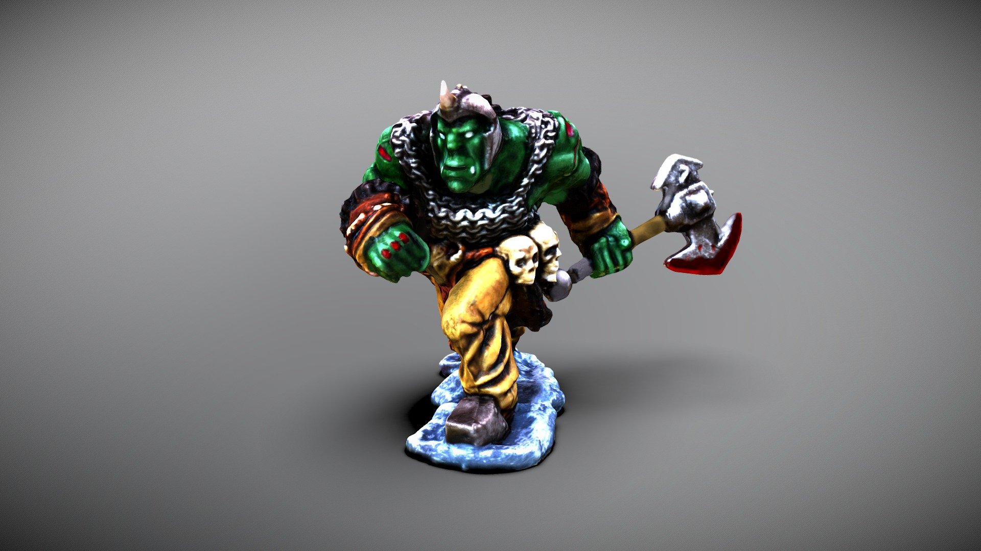 Orc Miniature - 3D model by crparis [d42de1d] - Sketchfab