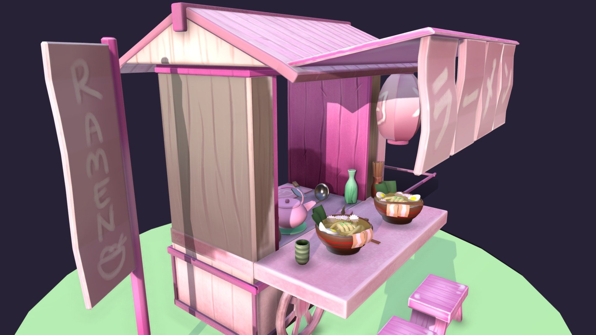 09_Batch030_Crystal Au Yong_Sengoku Ramen - 3D model by livakuroi ...