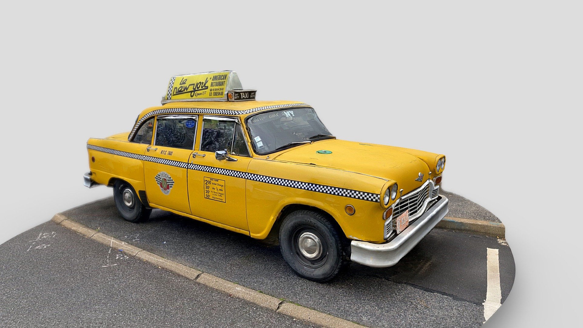 "Le New York" Yellow Cab - 3D model by alban [d42f9eb] - Sketchfab