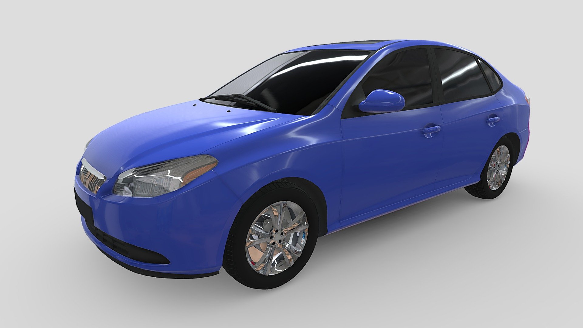 Generic Sedan Car - Download Free 3D model by assetfactory [d43114a ...