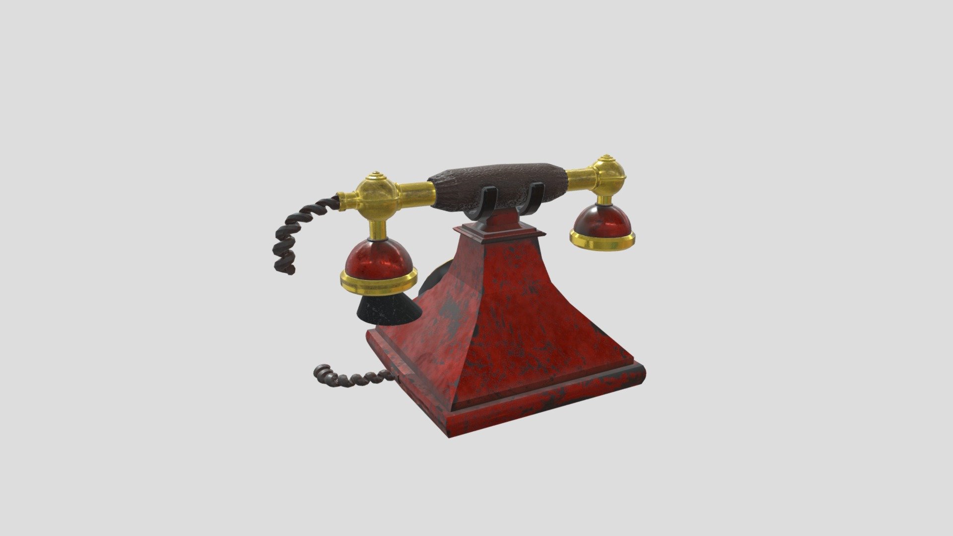 Noir Toy Rotary Phone - 3D model by RenCoate117 [d431ccf] - Sketchfab