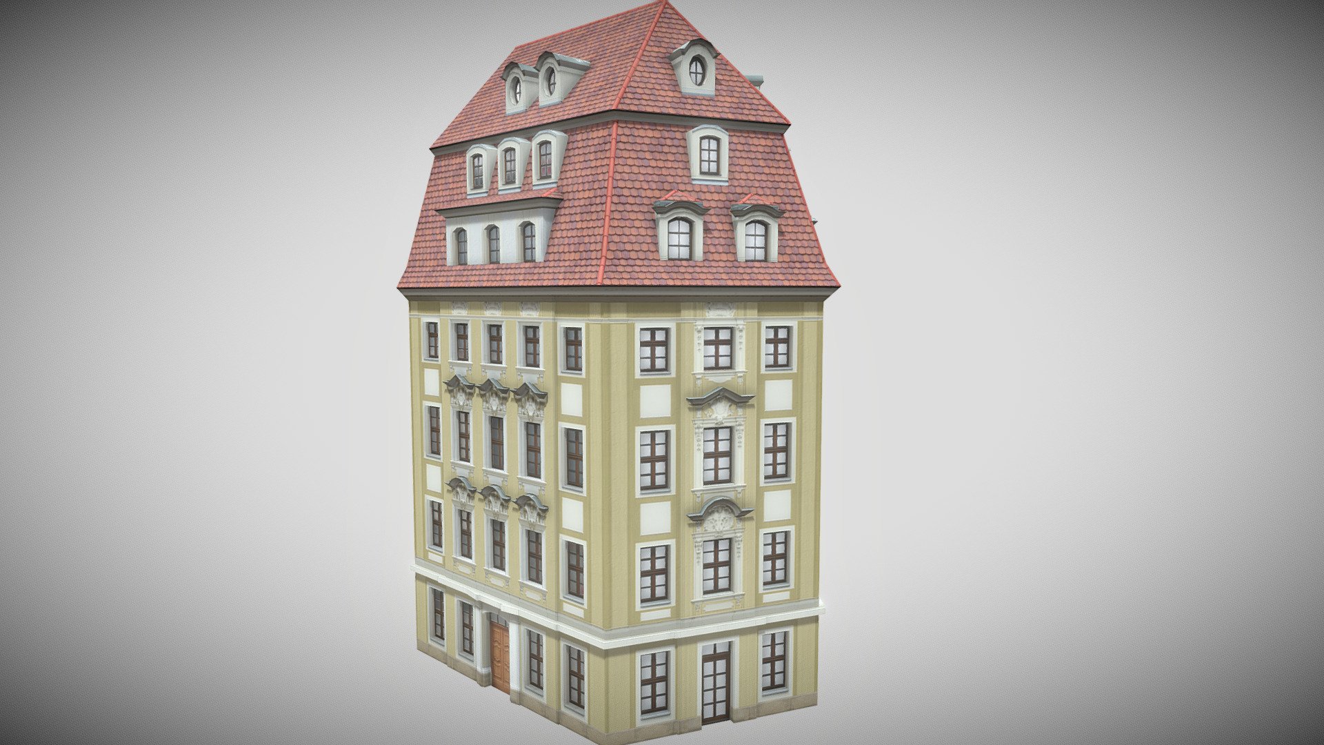 Baroque House, Dresden, Germany - 3D model by Titan (@titanGD) [d434260 ...