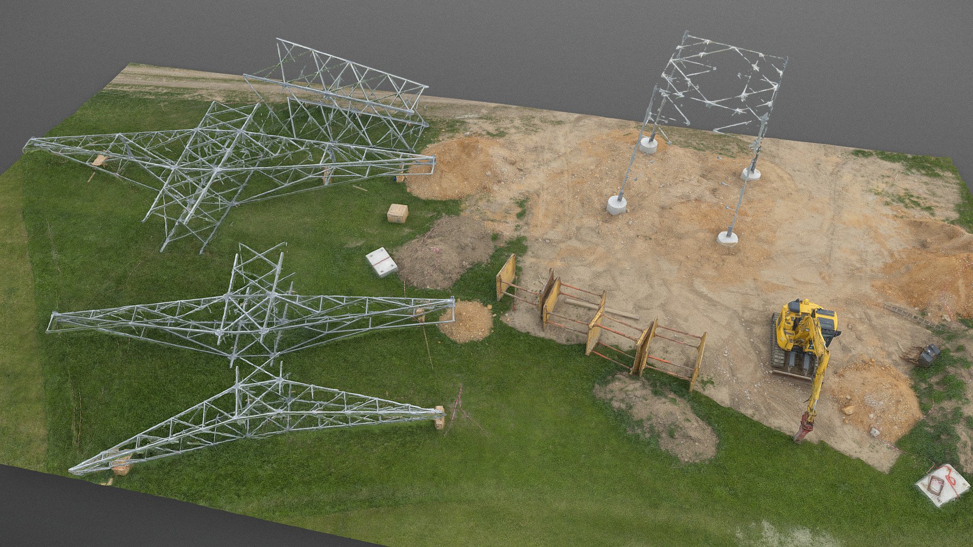 Electrical grid construction - Buy Royalty Free 3D model by ...