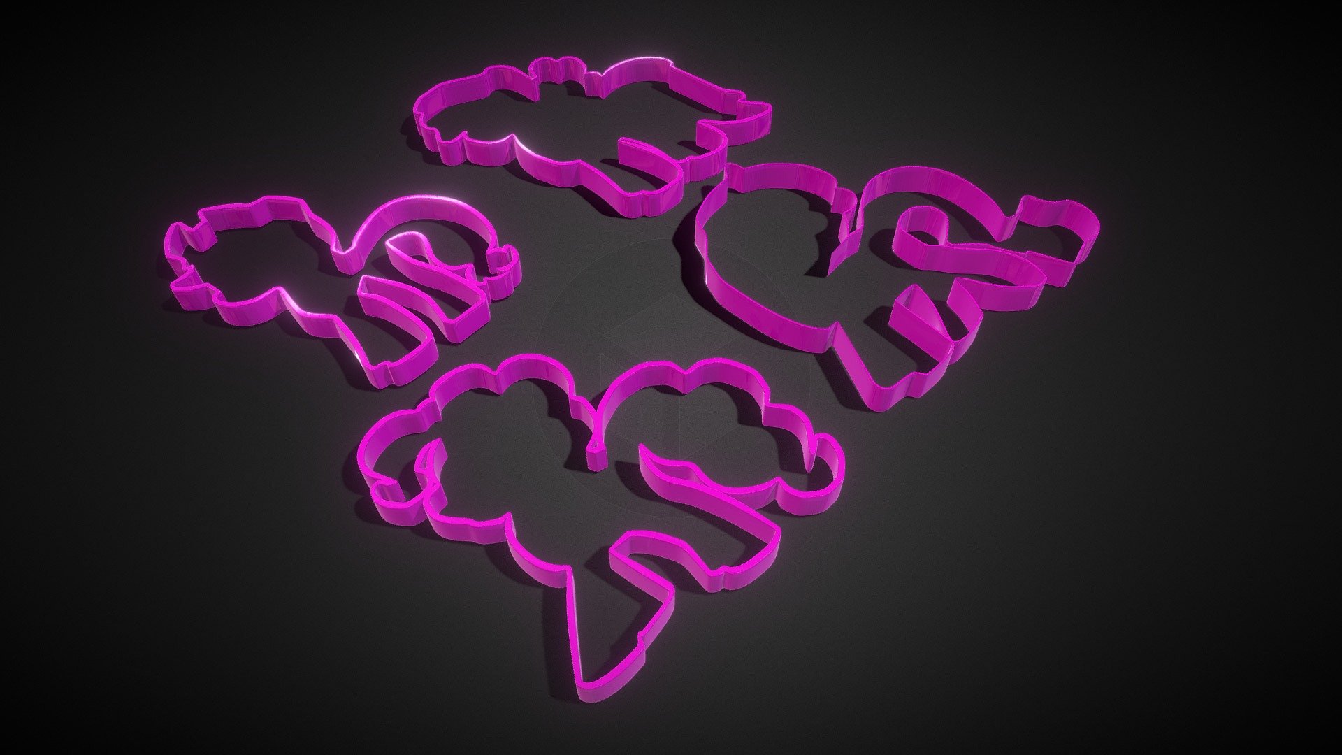 My Little Pony Cookie Cutter Pack - Buy Royalty Free 3D model by ...
