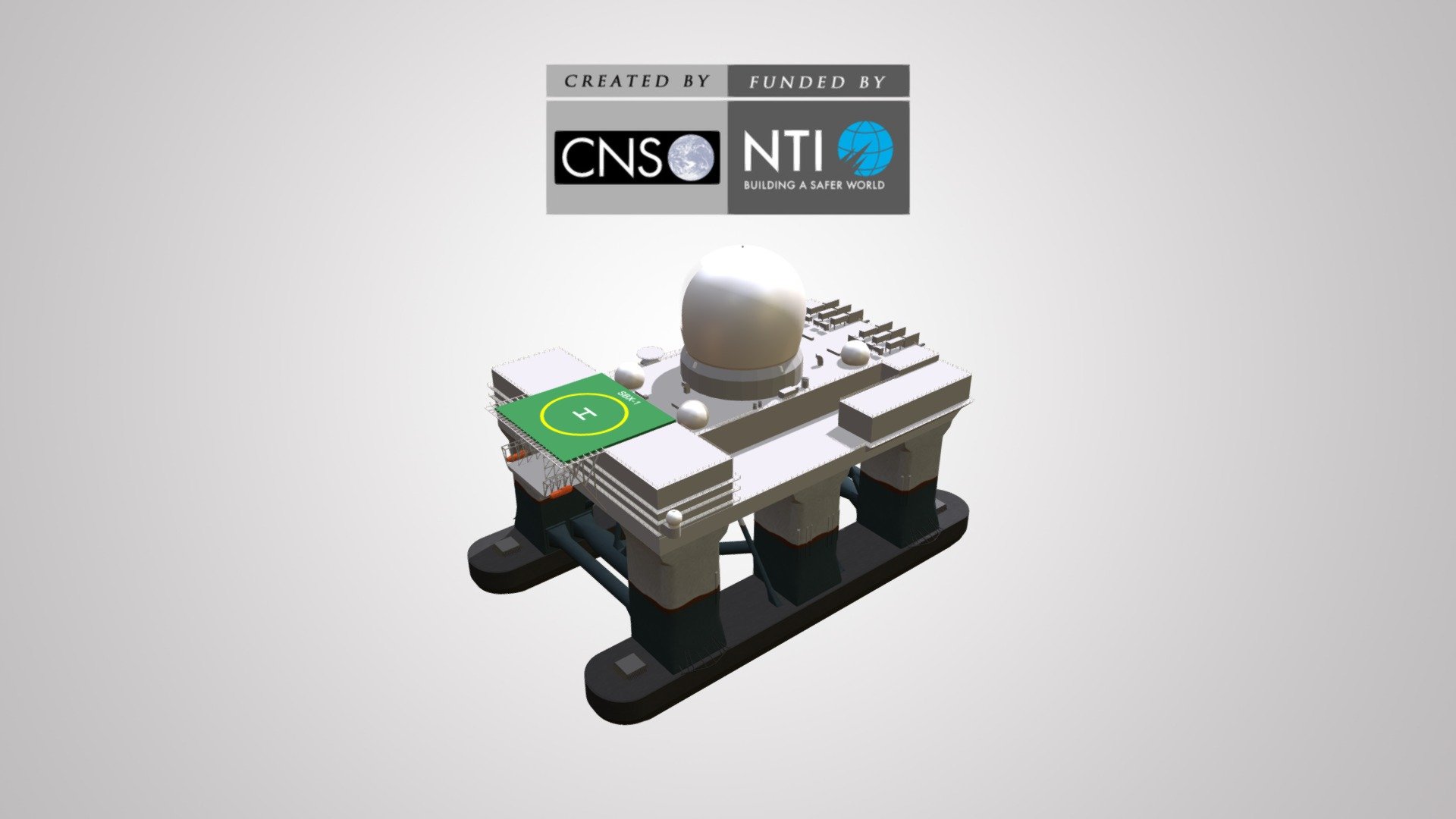 Sea-based X-band Radar (SBX) - 3D model by JamesMartinCNS [d436be2 ...