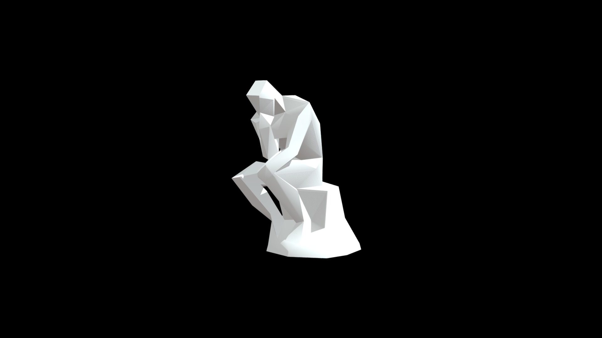 Lowest Poly Thinker Thicker Arm - 3D model by shantanujhaveri [d439b14 ...