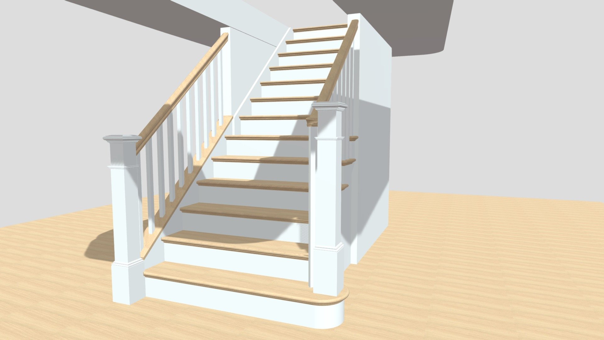 LH Rake wall, RH Round step - 3D model by PatDPS [d439ef9] - Sketchfab
