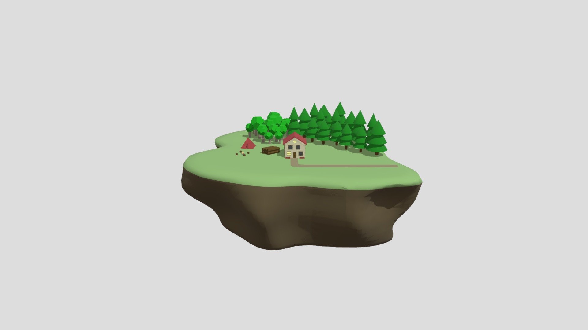 House in the forest - Download Free 3D model by RecsMachina [d43cd6c ...