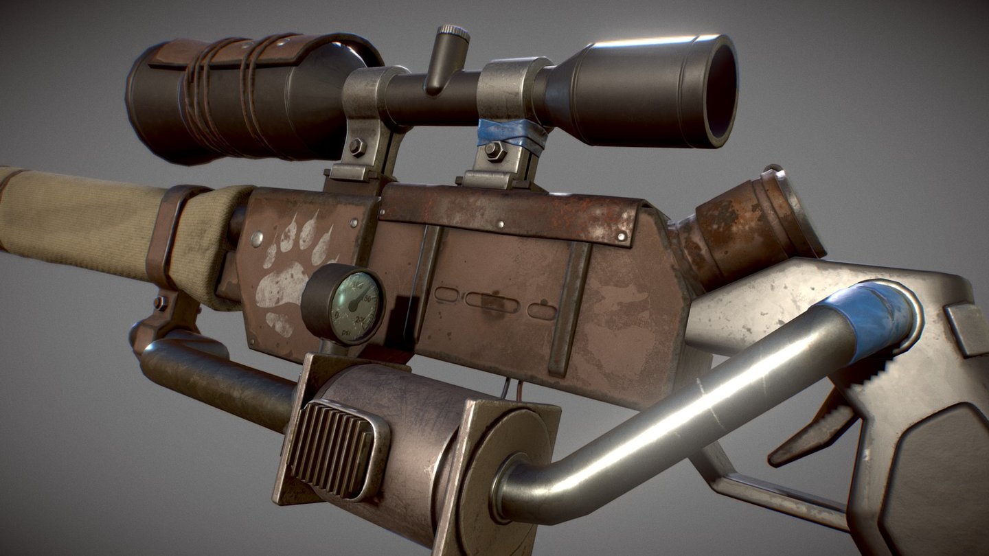High Powered Air Sniper Rifle - 3D model by Stefan Engdahl ...
