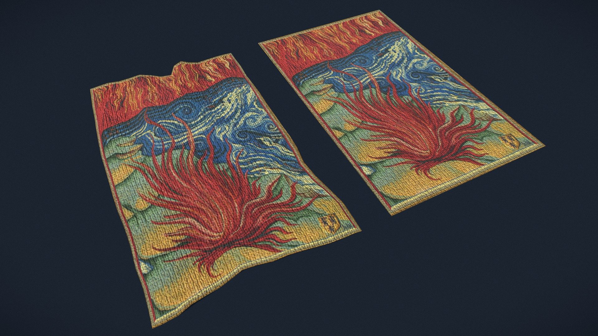 Fire Tapestry - Buy Royalty Free 3D model by GetDeadEntertainment ...