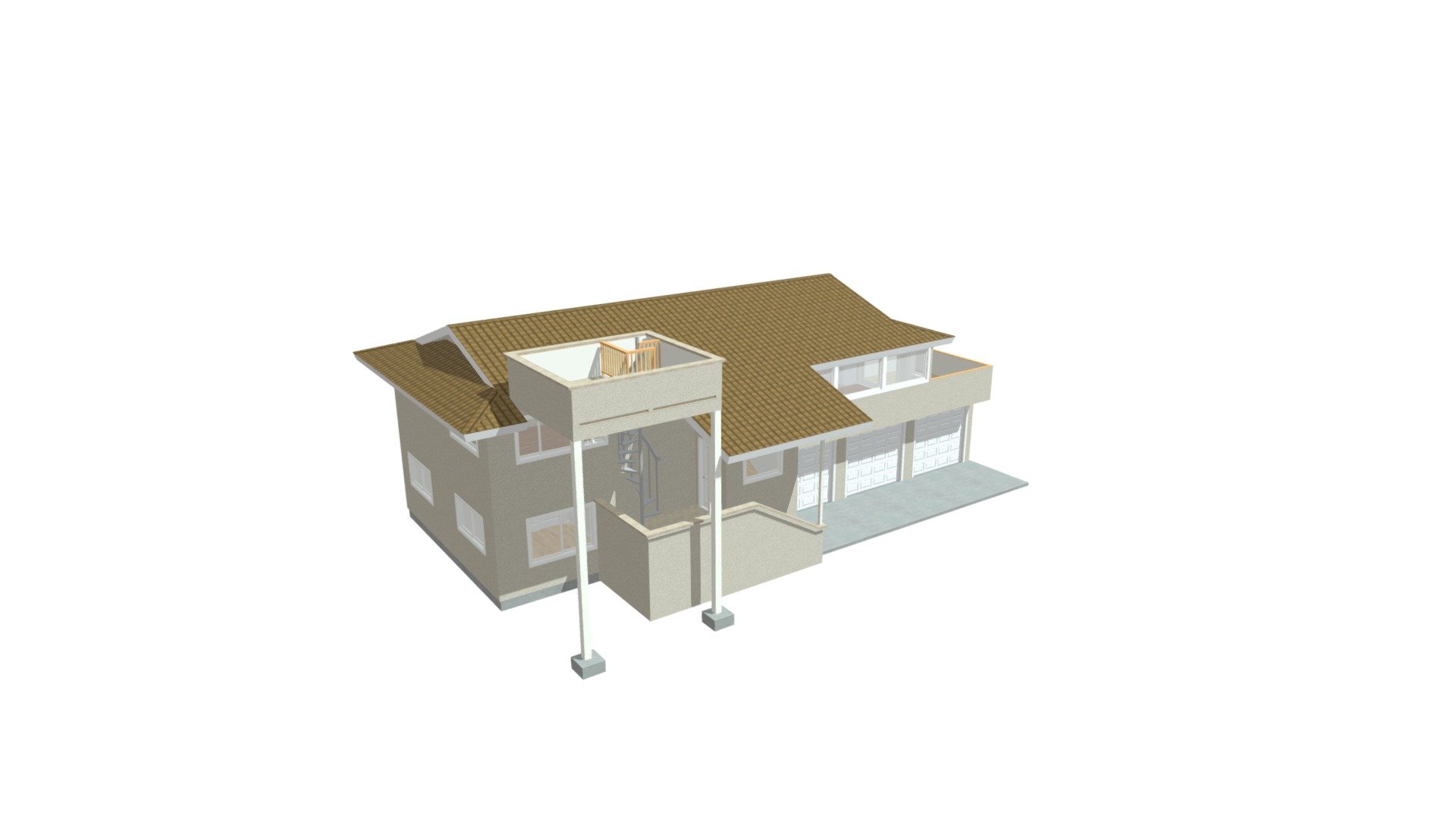 e-1 Randal MEEK ROOF TOP DECK PRELIM PLAN - 3D model by Pro Draft, Inc ...
