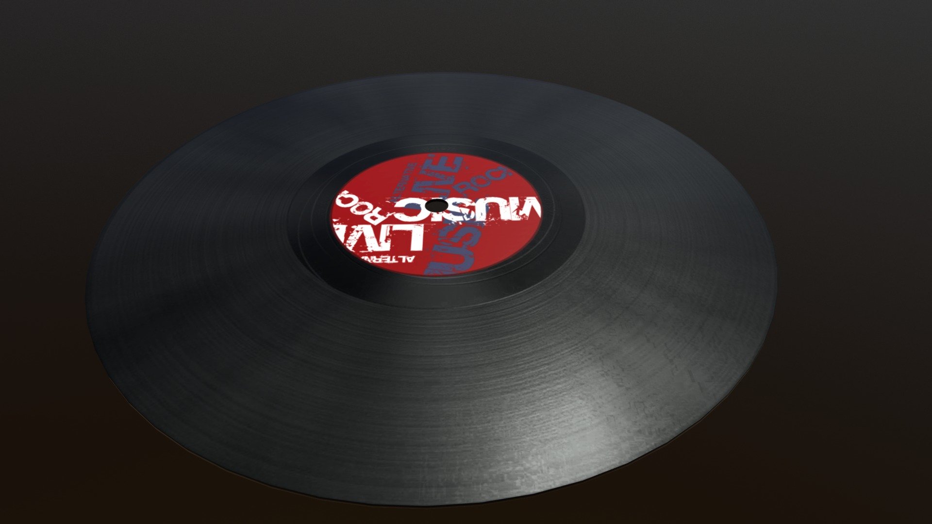 3D model vinyl record - 3D model by Kailash H Kanojia (@KailashHKanojia ...
