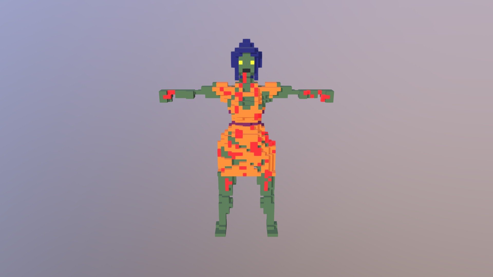 Zombie Woman - 3D model by dionas1010 [d4418a6] - Sketchfab