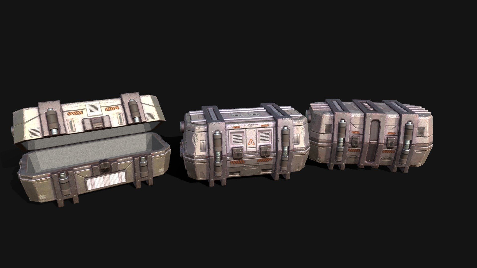 Sci-Fi Crates Pack - Buy Royalty Free 3D model by Clockwork Creations ...