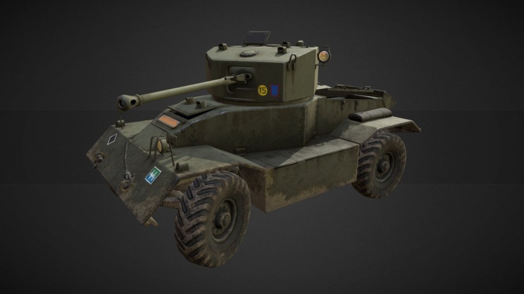 (Static) AEC Mk. III 75mm Armored Car - 3D model by Company of Heroes ...
