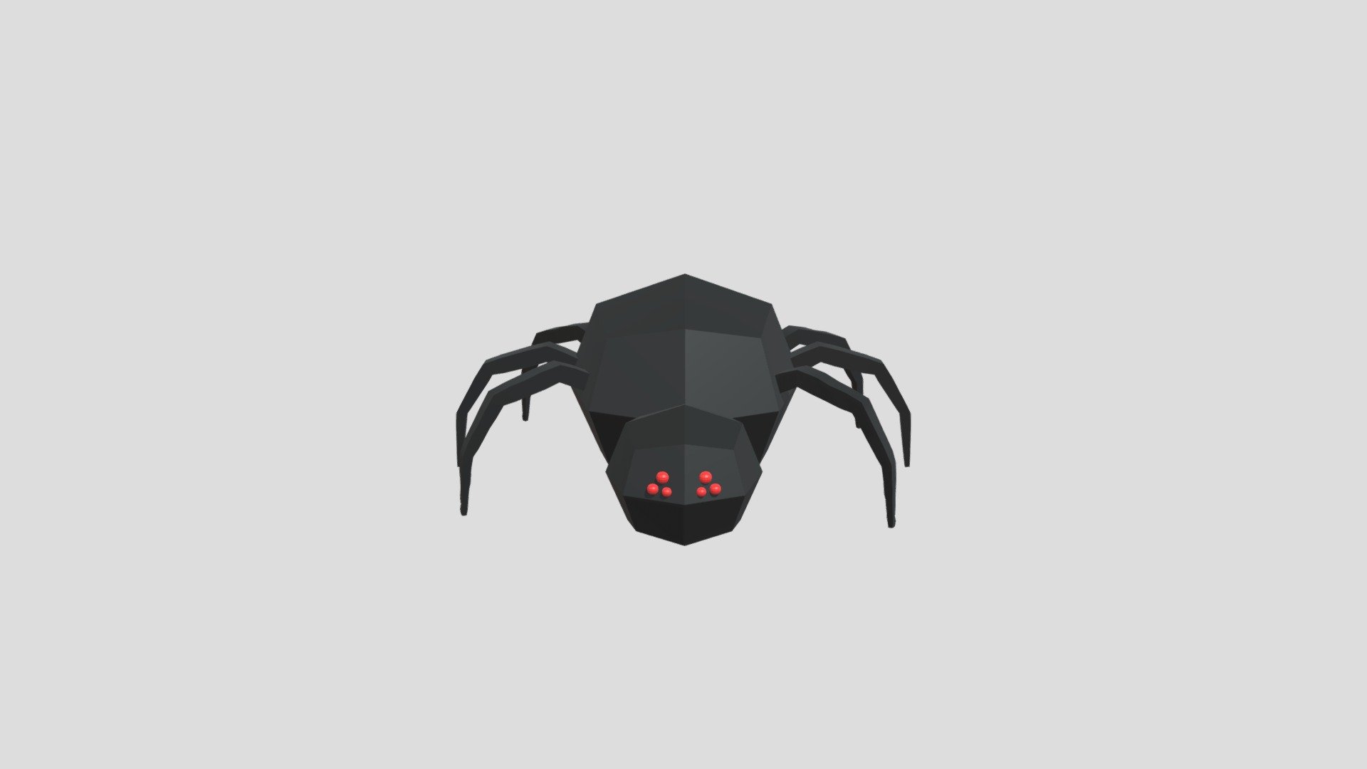 Low-Poly Rigged Spider - IK Rig - 3D model by Ashario [d442c93] - Sketchfab
