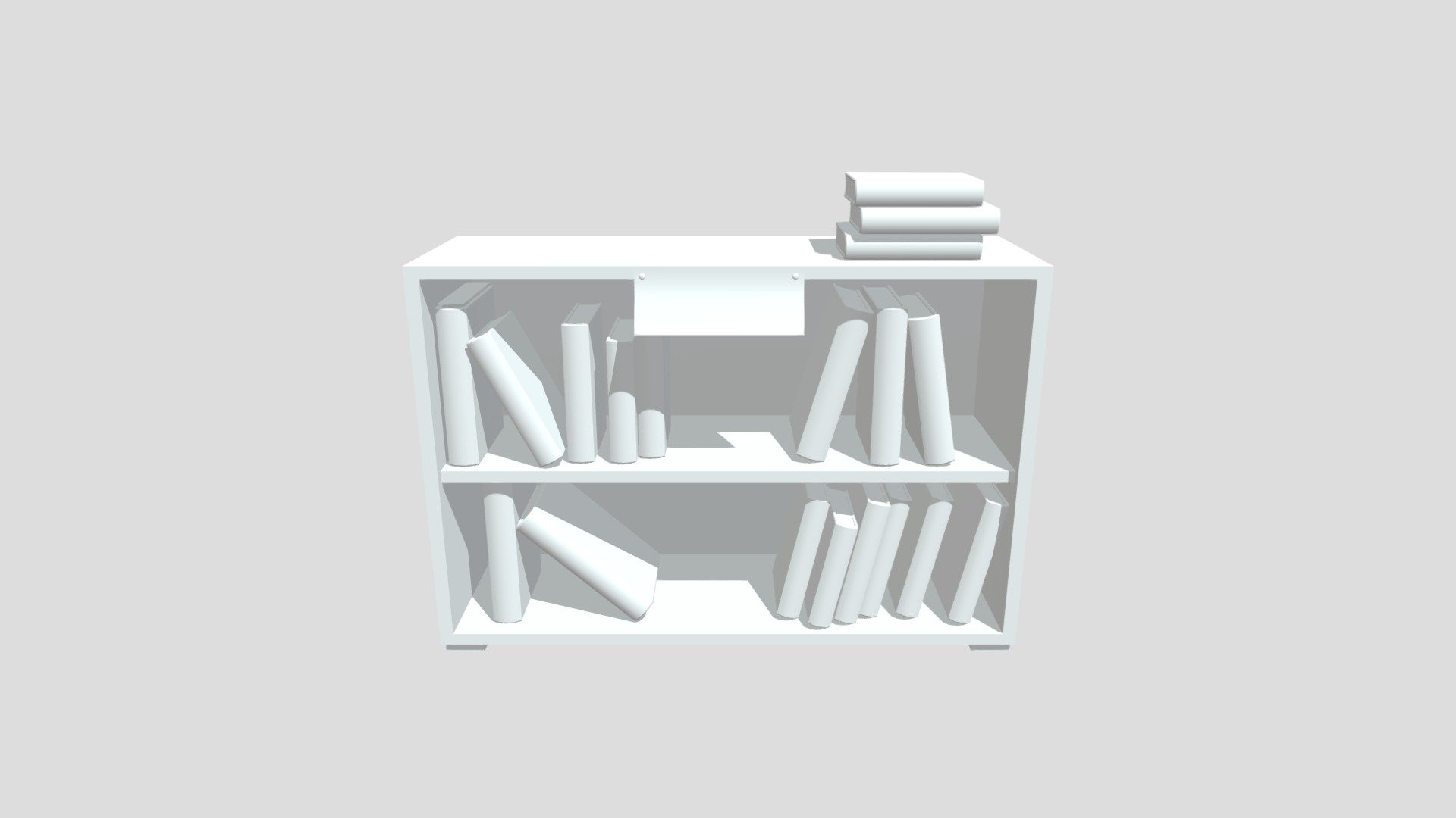 Bookshelf A 3d Model By Mohamedhussien [d4430cf] Sketchfab