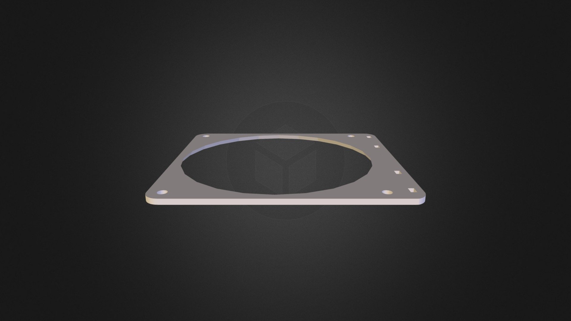 120mm Fan Mount - 3D model by 3dindustries [d44796f] - Sketchfab