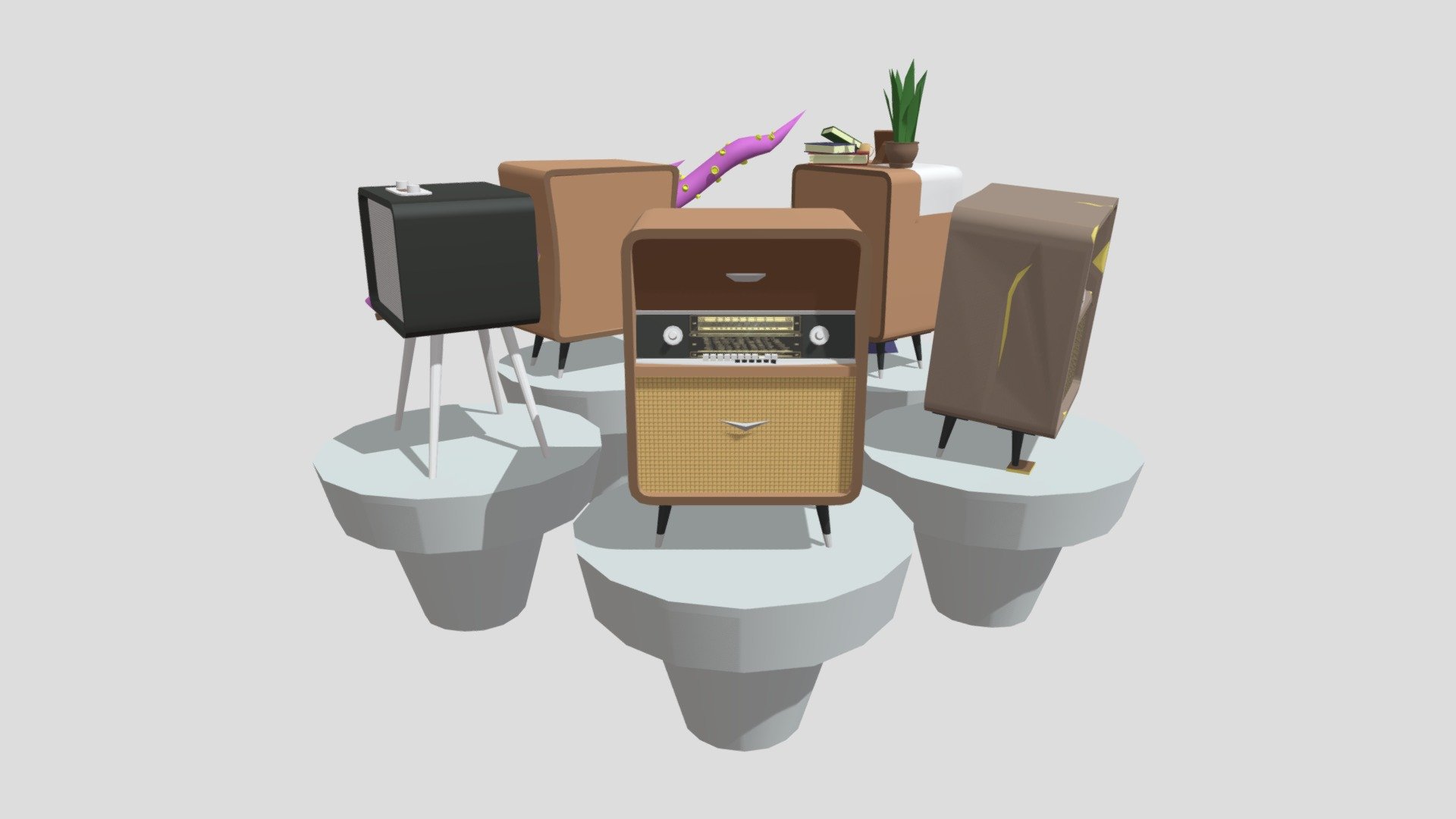 5 versions of one object. HomeWork 6 - Download Free 3D model by rus ...