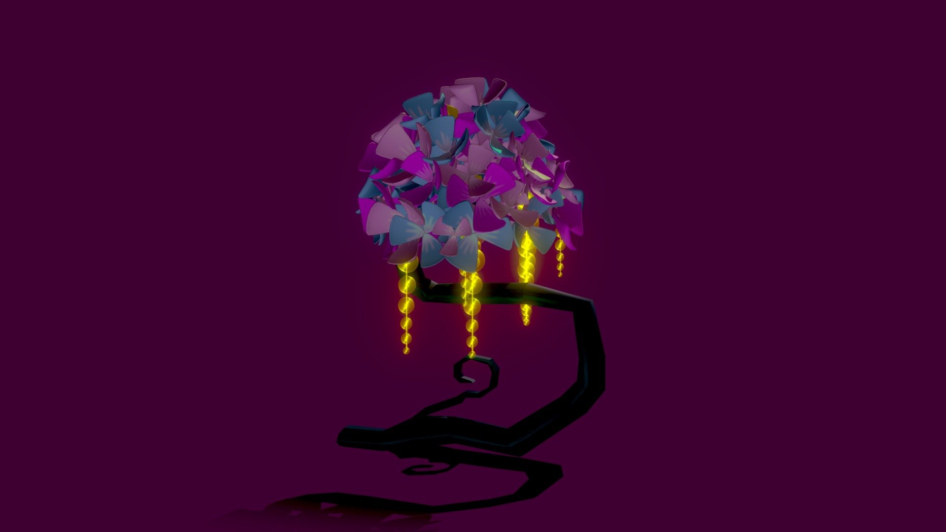 lamp flower - 3D model by Limdiney [d44edfb] - Sketchfab