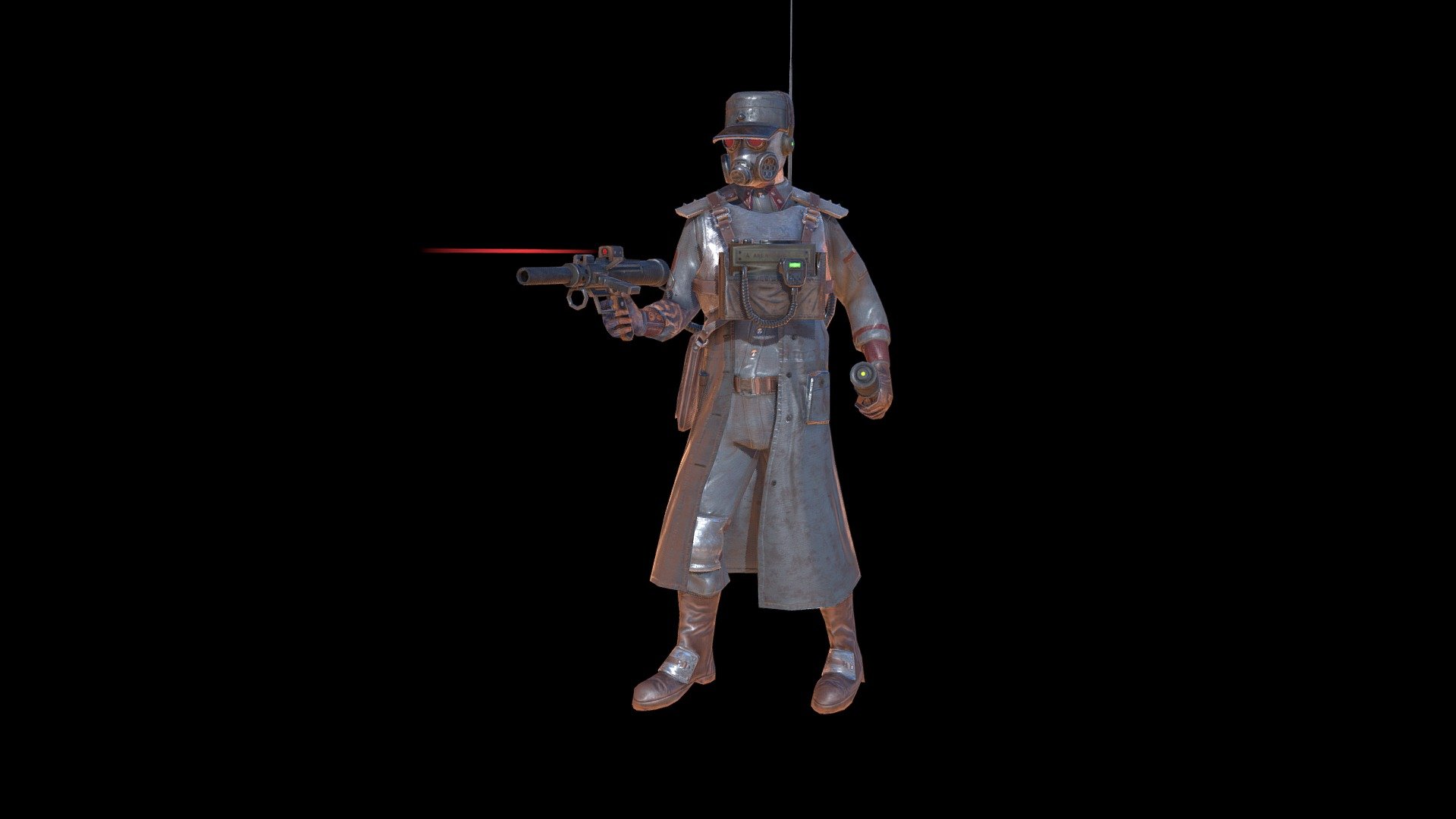 Steampunk Radio Operator 3d Model By Threebox K9stet D44f66a Sketchfab 