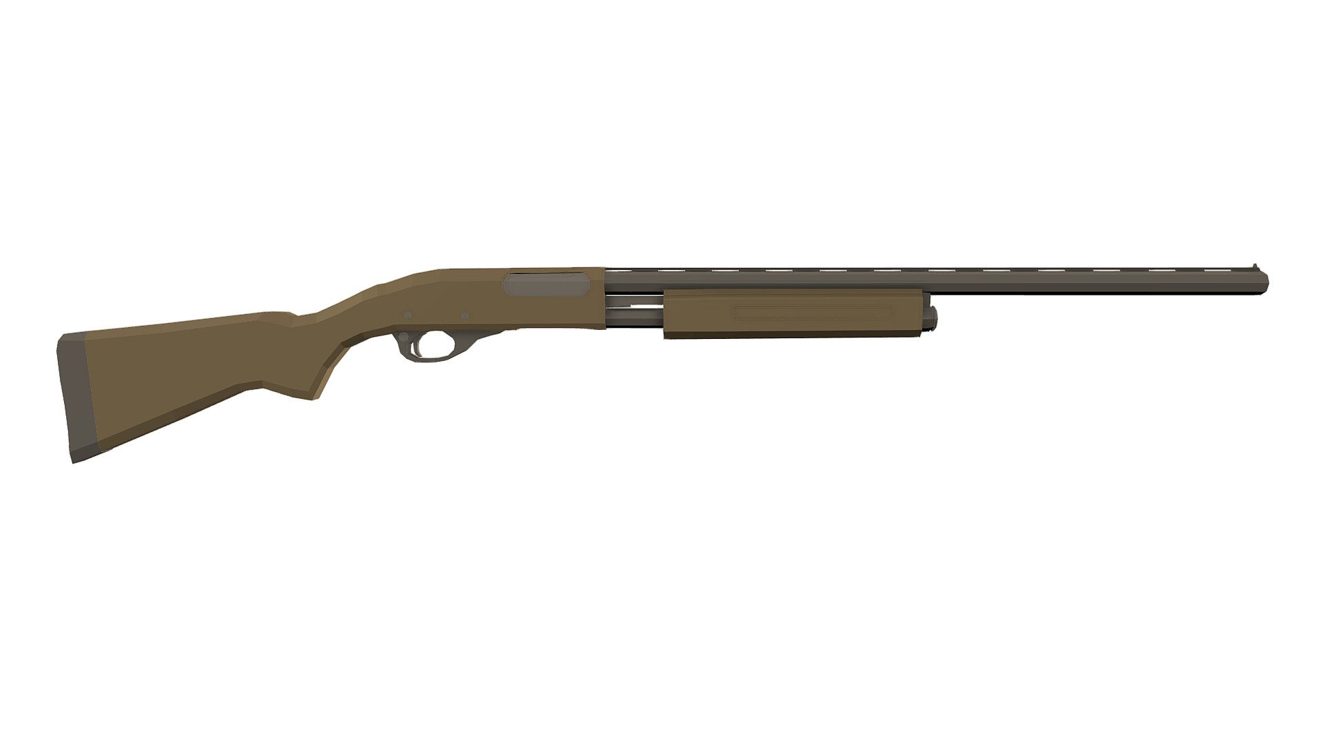 Remington 870 - Low poly - 3D model by SimplHD [d44fce4] - Sketchfab