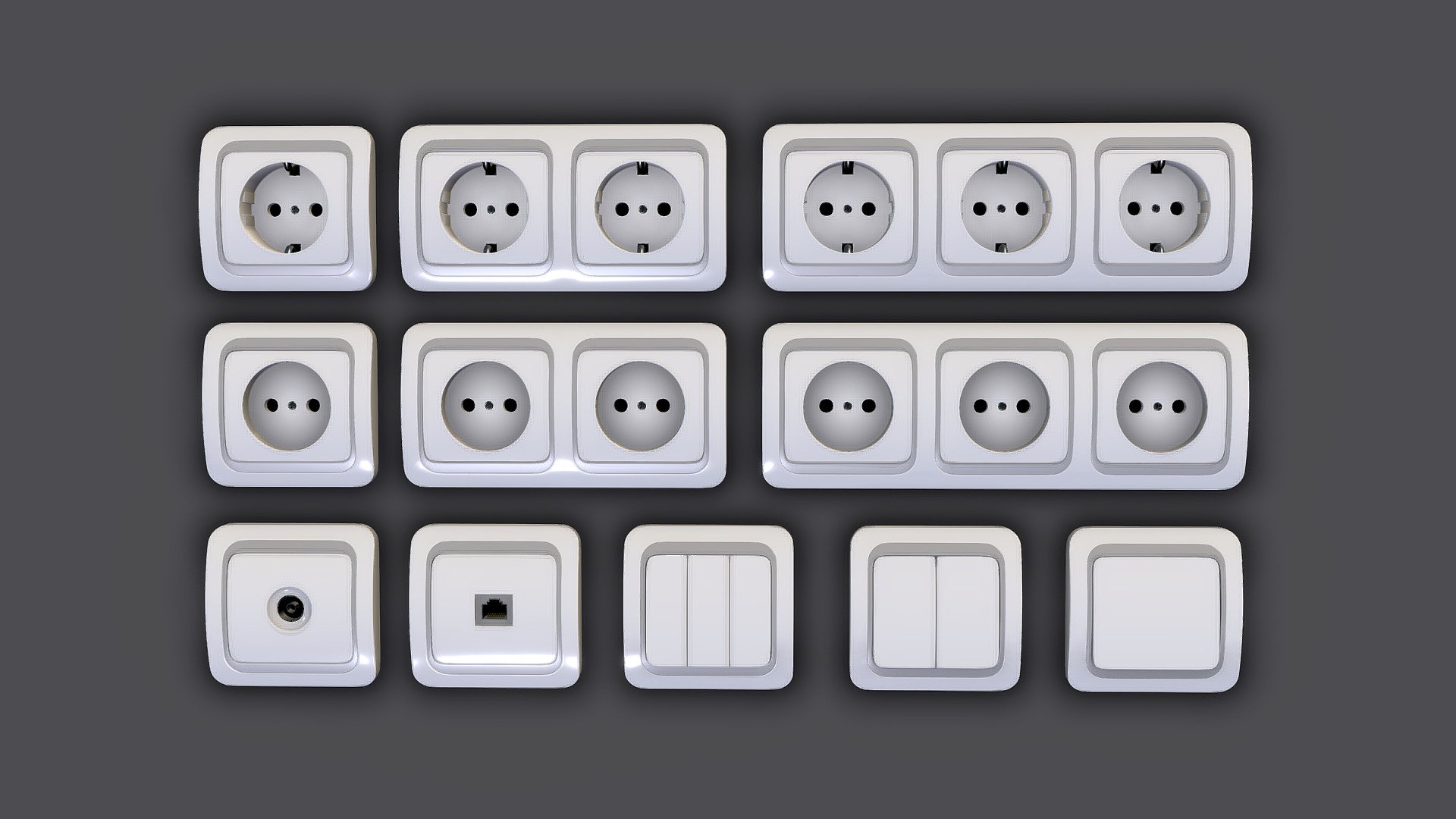 Electrical Installation Set - Buy Royalty Free 3D model by romullus ...