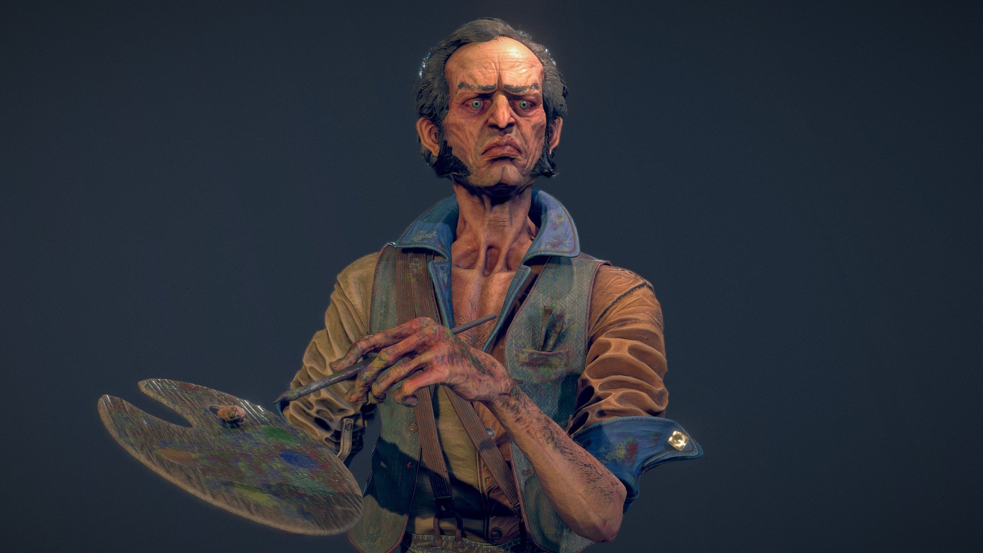 Ephiat, the Mad Painter - 3D model by Verisof [d455ea4] - Sketchfab