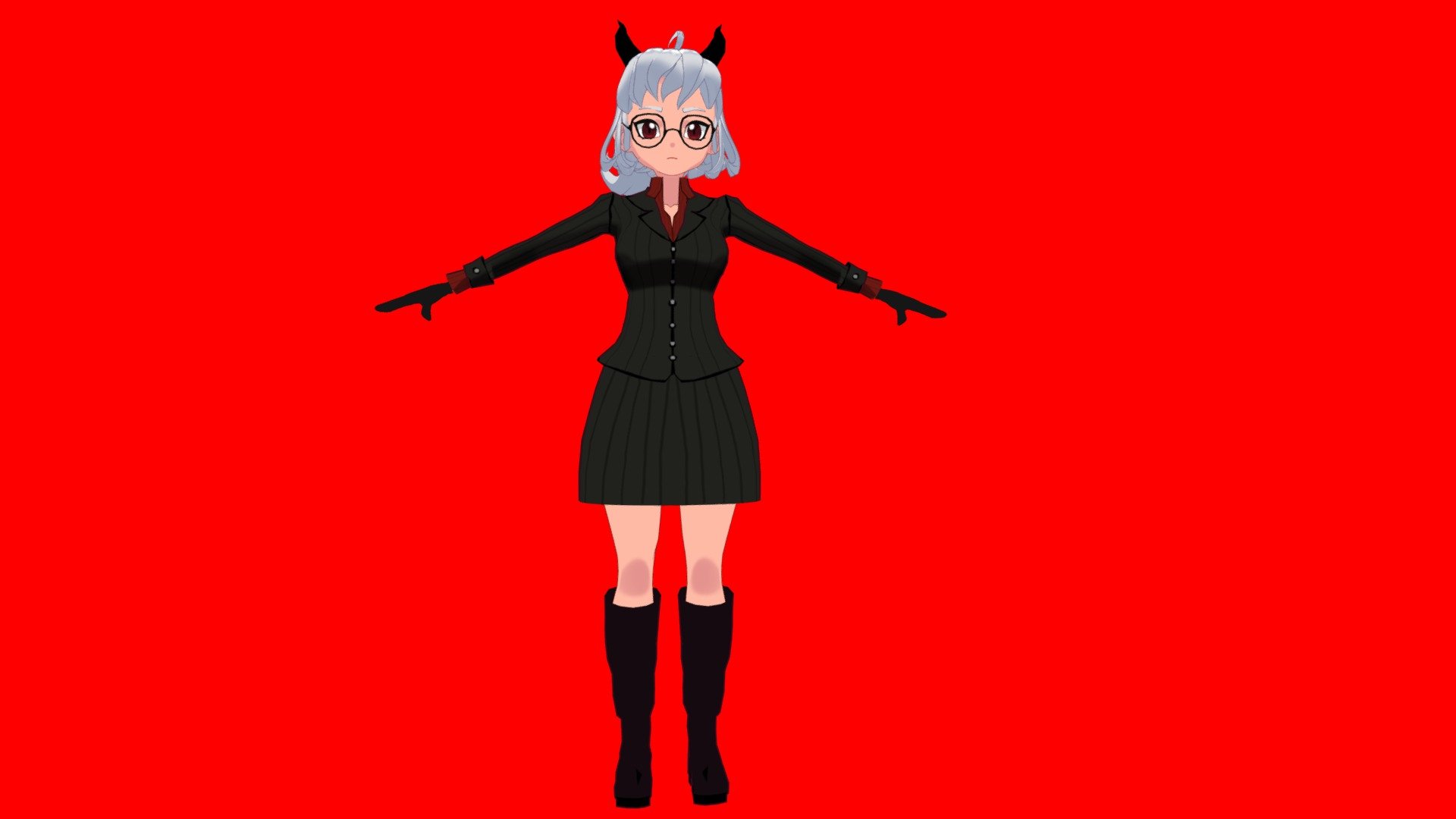 Helltaker - Pandemonica Anime version - Download Free 3D model by ...