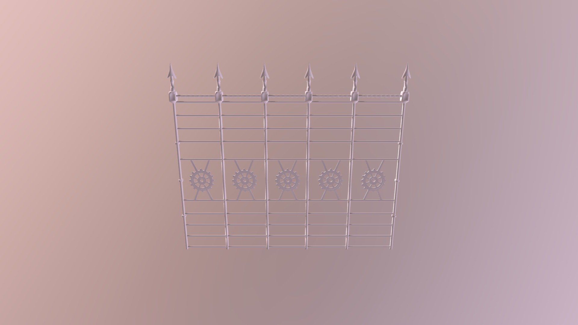 Fence Low Poly - 3D model by Andrew Bingham (@andrewbingham) [d457836 ...