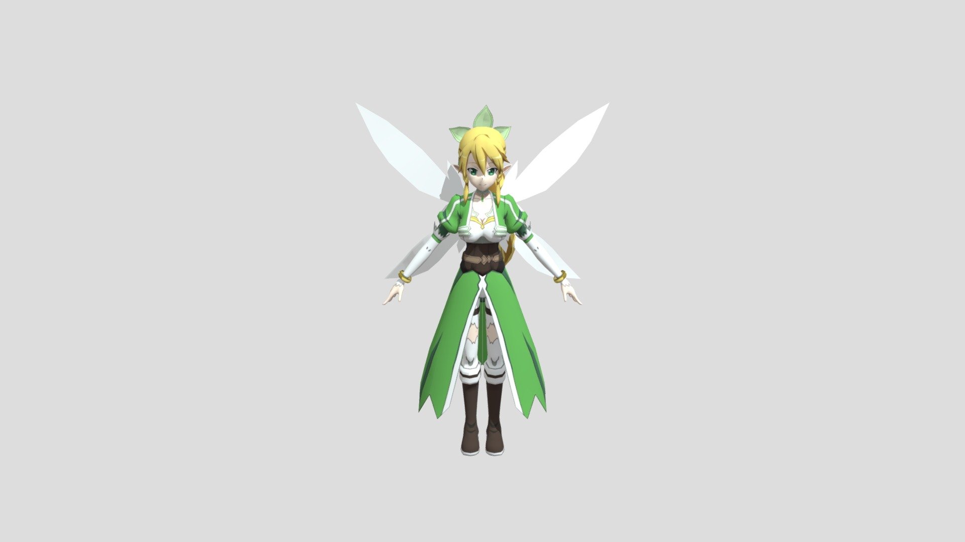 Leafa - Download Free 3D model by Oui (@metooanicet) [d45990f] - Sketchfab