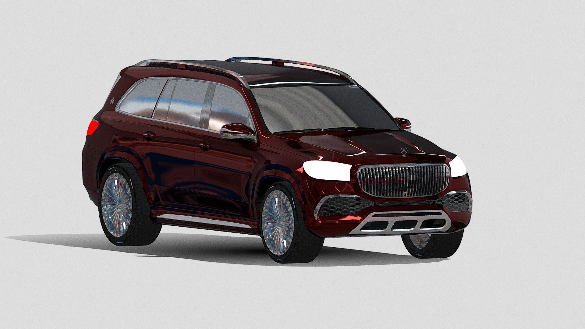 Mercedes GLS600 Fully Rigged - 3D model by BILAL AHMAD (@JOKERGG ...