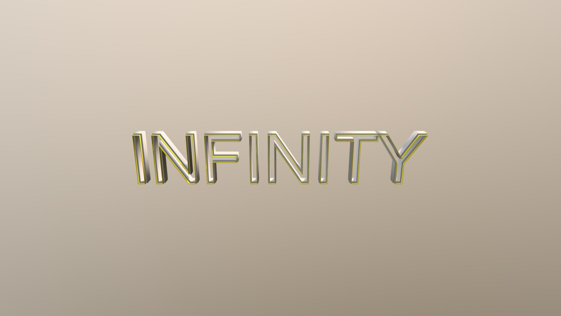 INFINITY TEXT - 3D model by tonynks2802 [d45b0a7] - Sketchfab