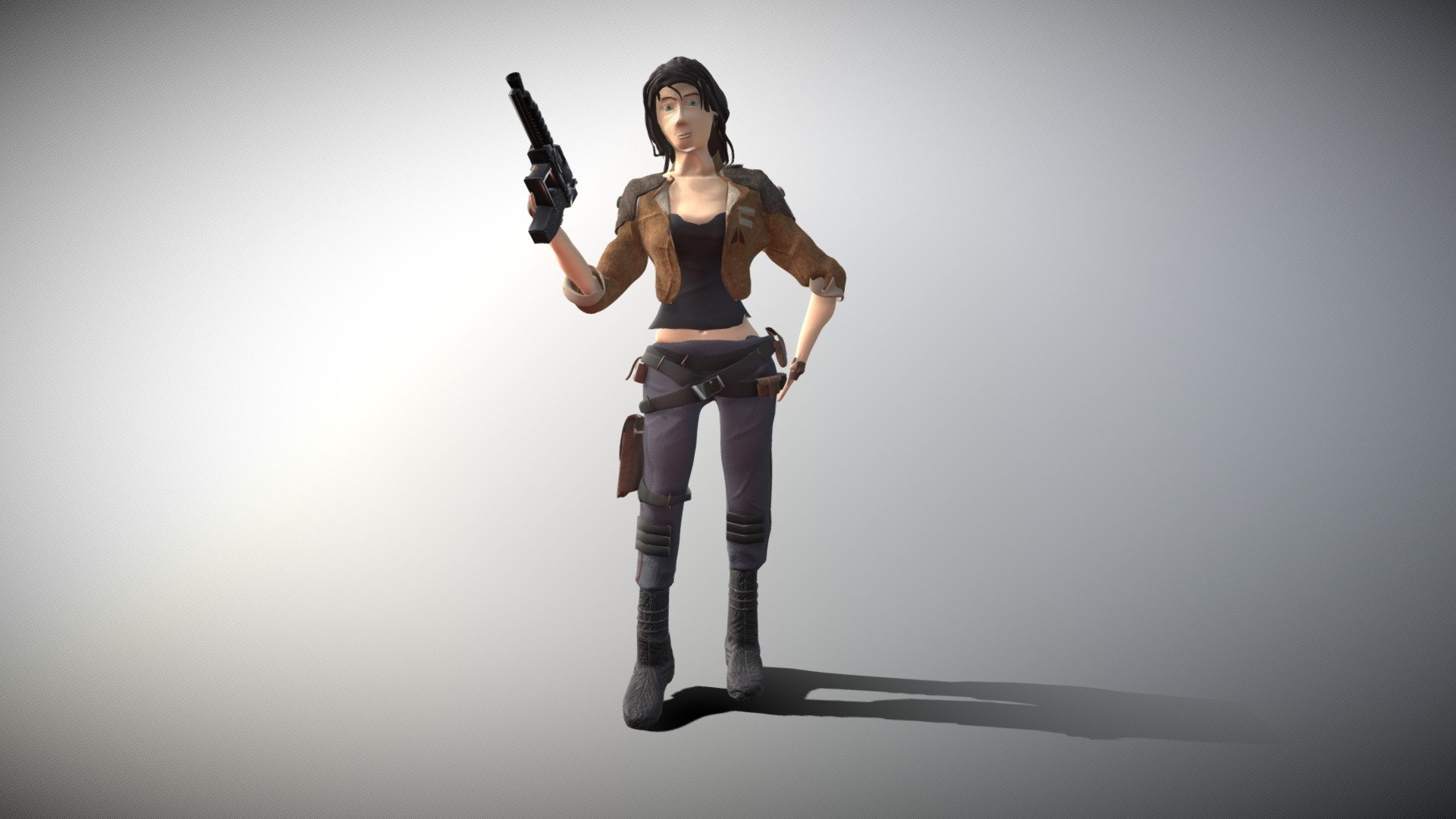 Female Adventurer - 3D model by Euclides_Marquez [d45cf48] - Sketchfab