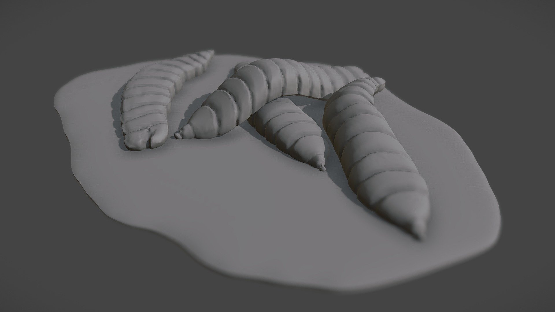 Sculpt January 2018 - 10 Disgust - Maggots - 3D model by Amanpreet ...