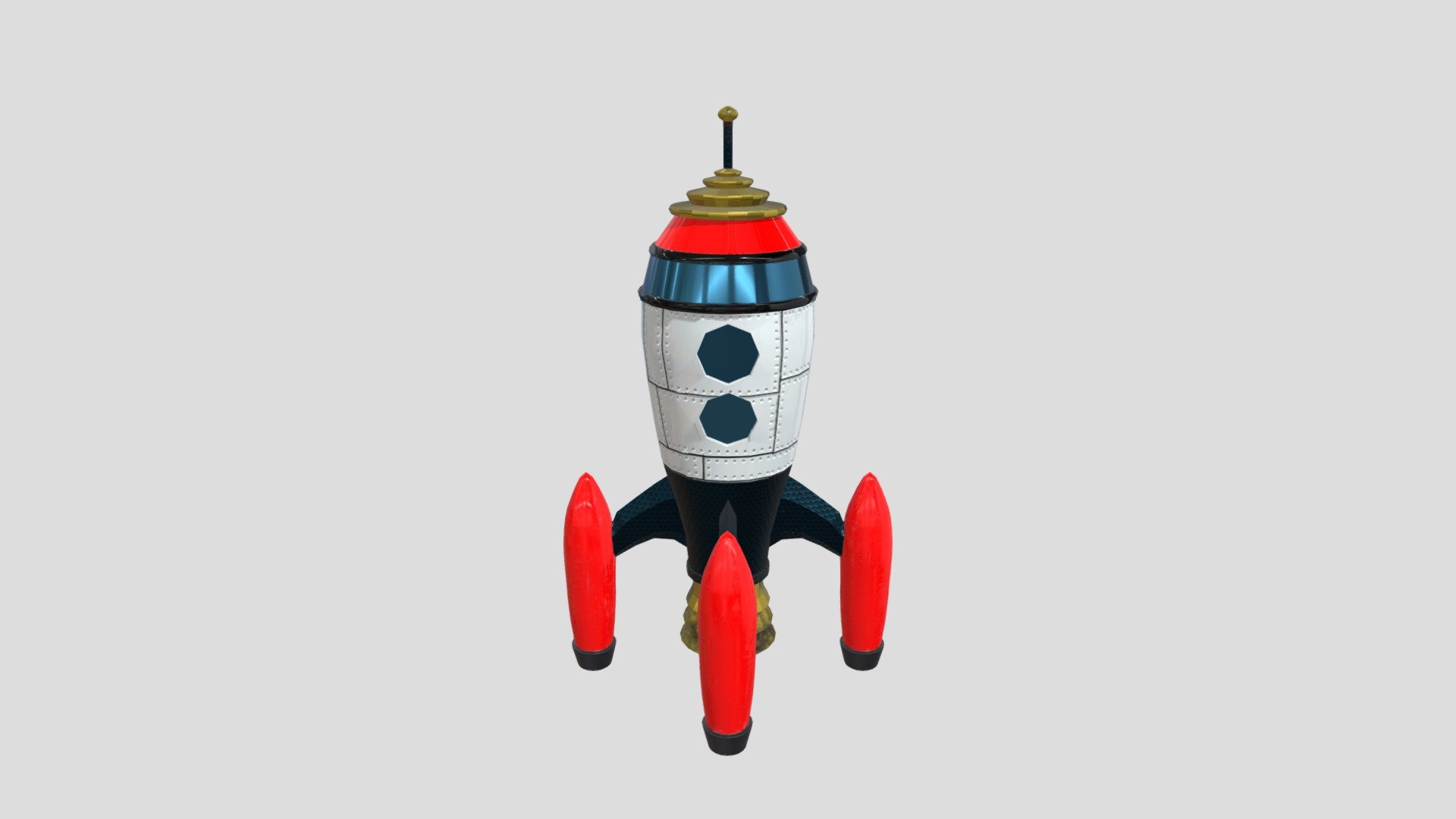 Toy Rocket - 3D model by Nicmyers87 [d45eccf] - Sketchfab