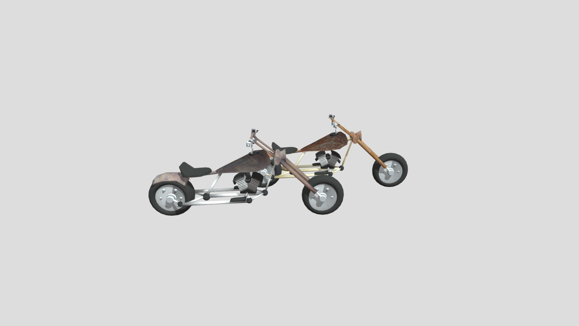 Custom chopper - 3D model by muratpamuk4 [d460870] - Sketchfab