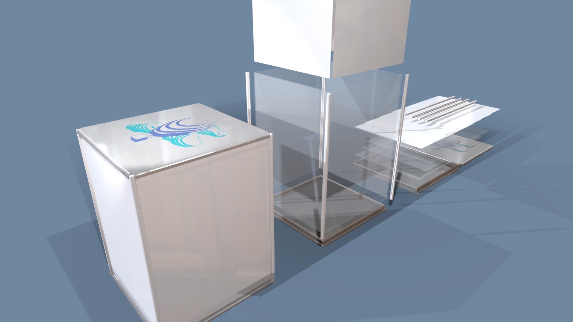 BANKERS BOX, PLASTIC with detached pieces - Buy Royalty Free 3D model ...