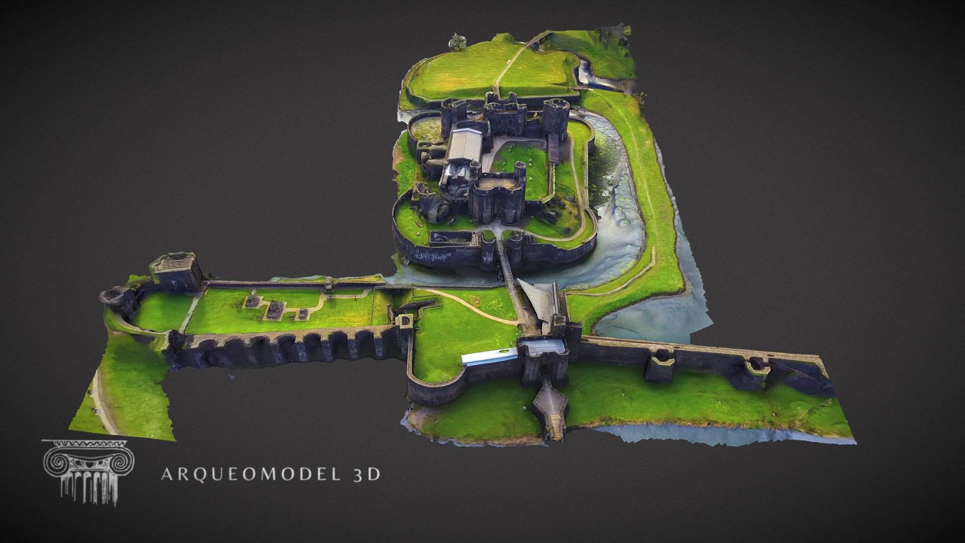 Caerphilly Castle | WALLES | UK - Download Free 3D model by ...