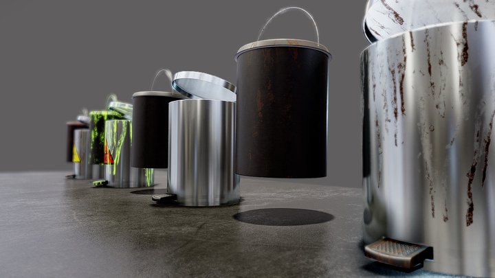 Dustbin 3D models - Sketchfab