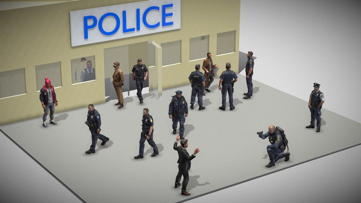 Policeman 3D models - Sketchfab