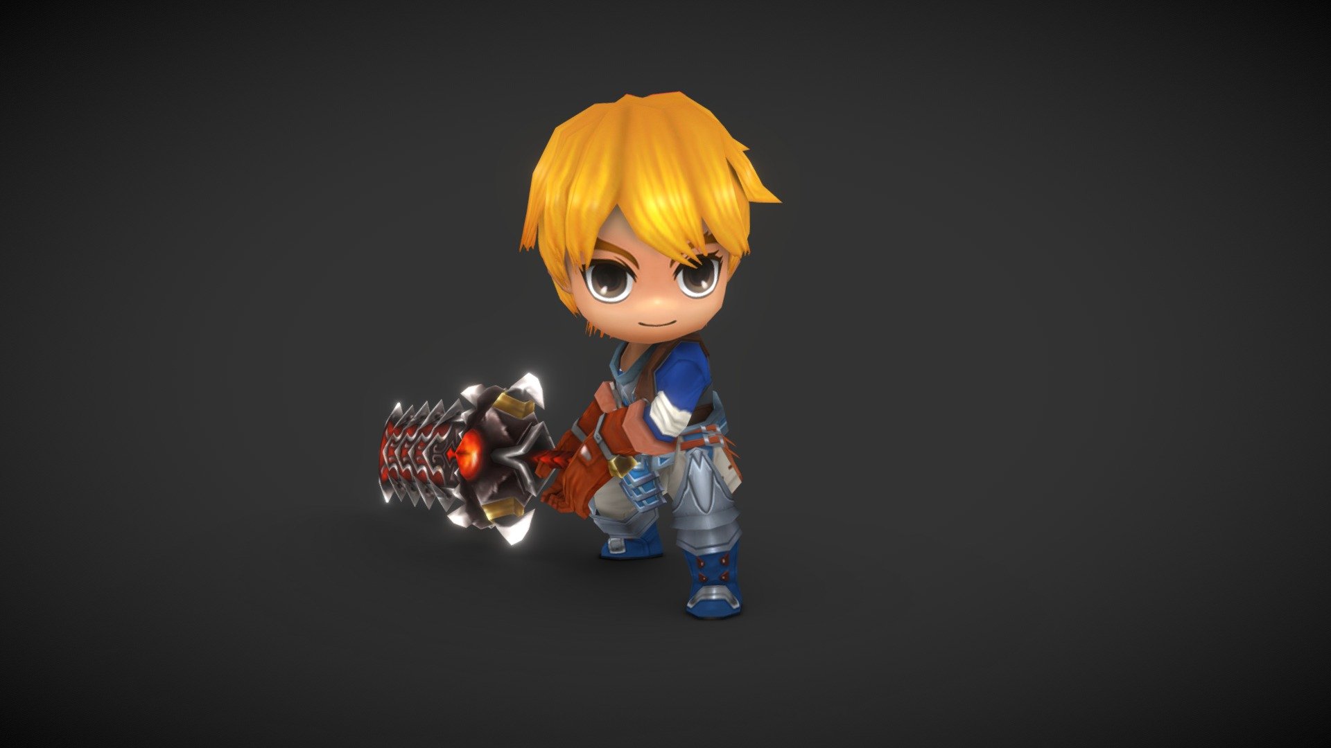 Little Warrior - 3D model by sixduck [d46a7e6] - Sketchfab