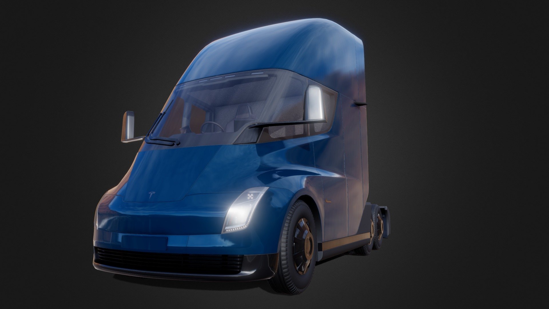 Tesla Semi - Buy Royalty Free 3D model by BumpkinCZ [d46c601 ...