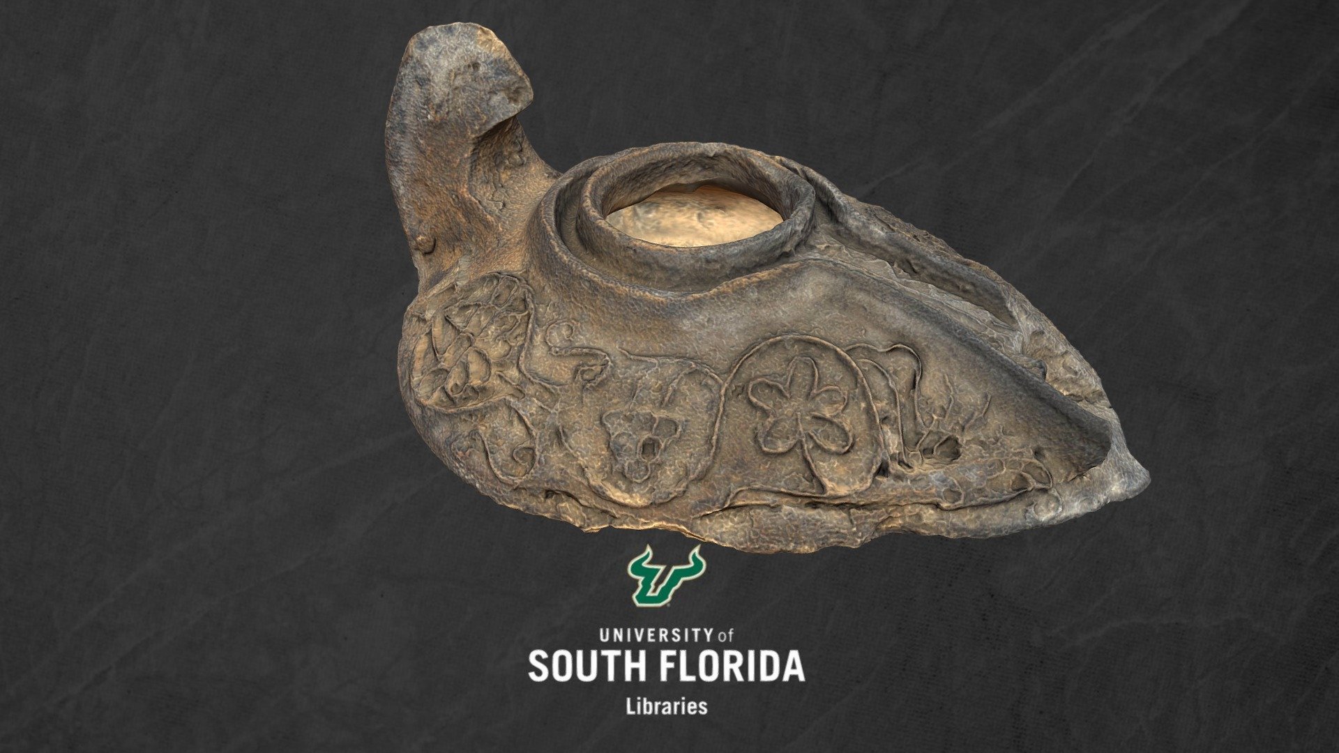 Terracotta Mold-Made Oil Lamp - 3D model by University of South Florida ...