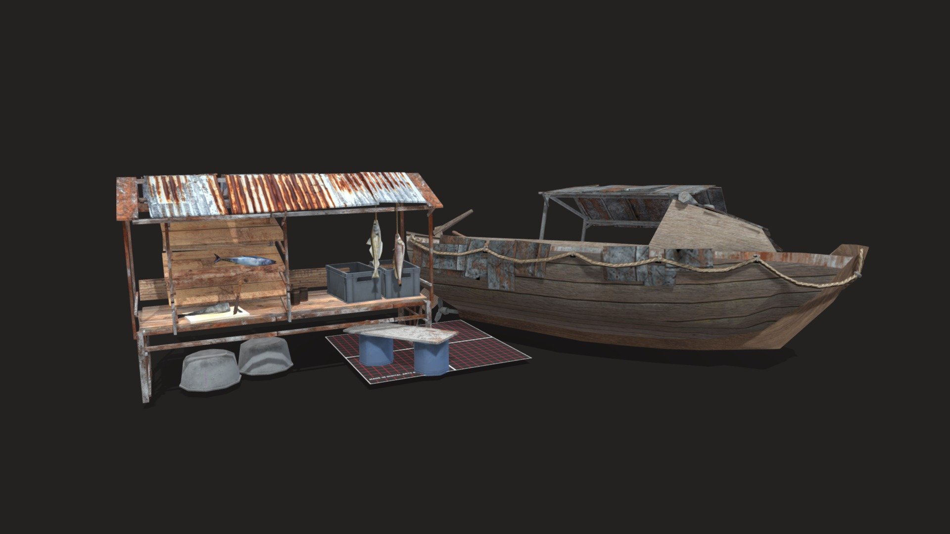 DAE 5 Finished props - Rustborn - 3D model by Danick Bakker ...