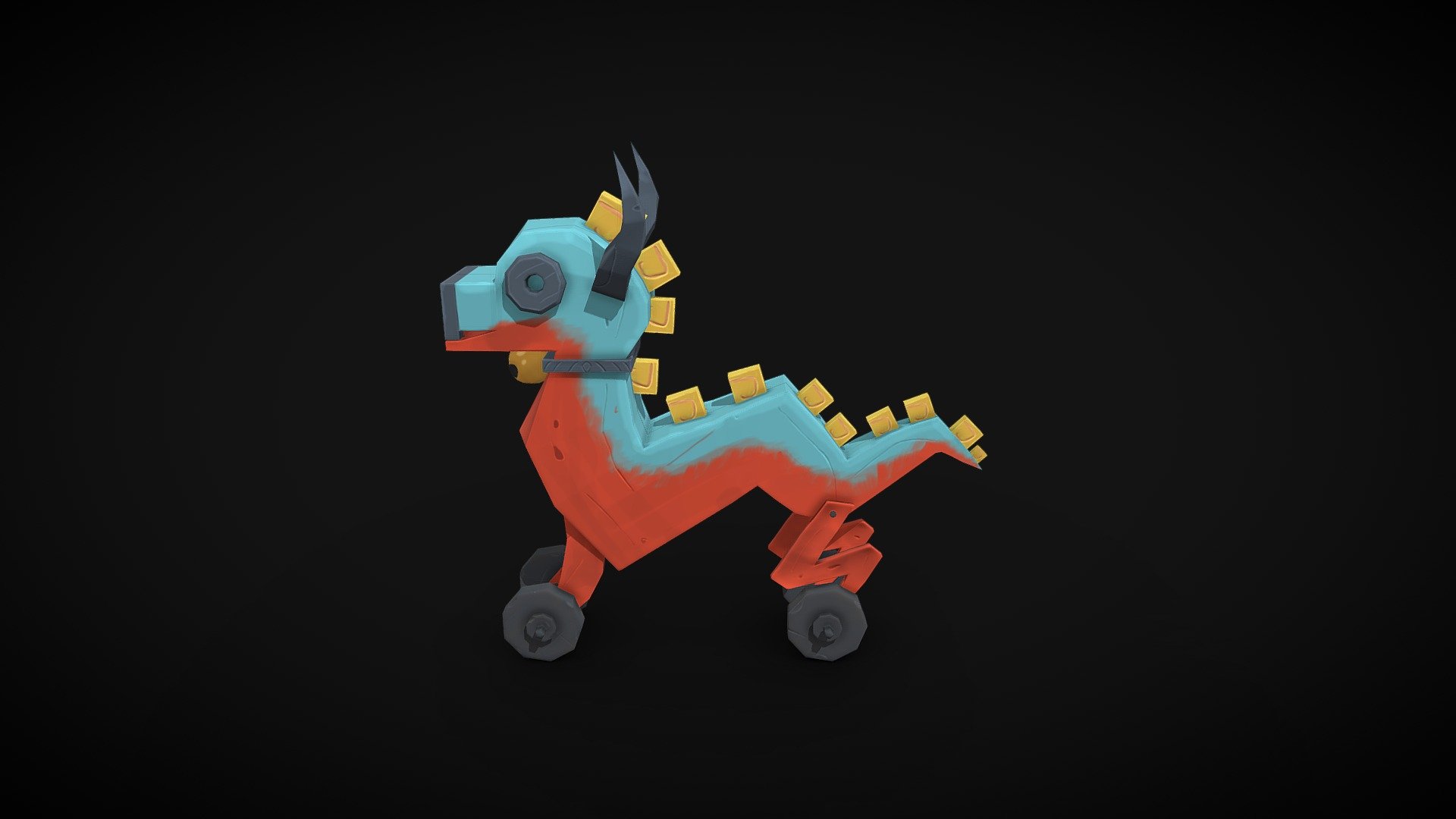 ArtStation Challenge Dragon Toy - 3D model by ashath0 [d46e6c8] - Sketchfab