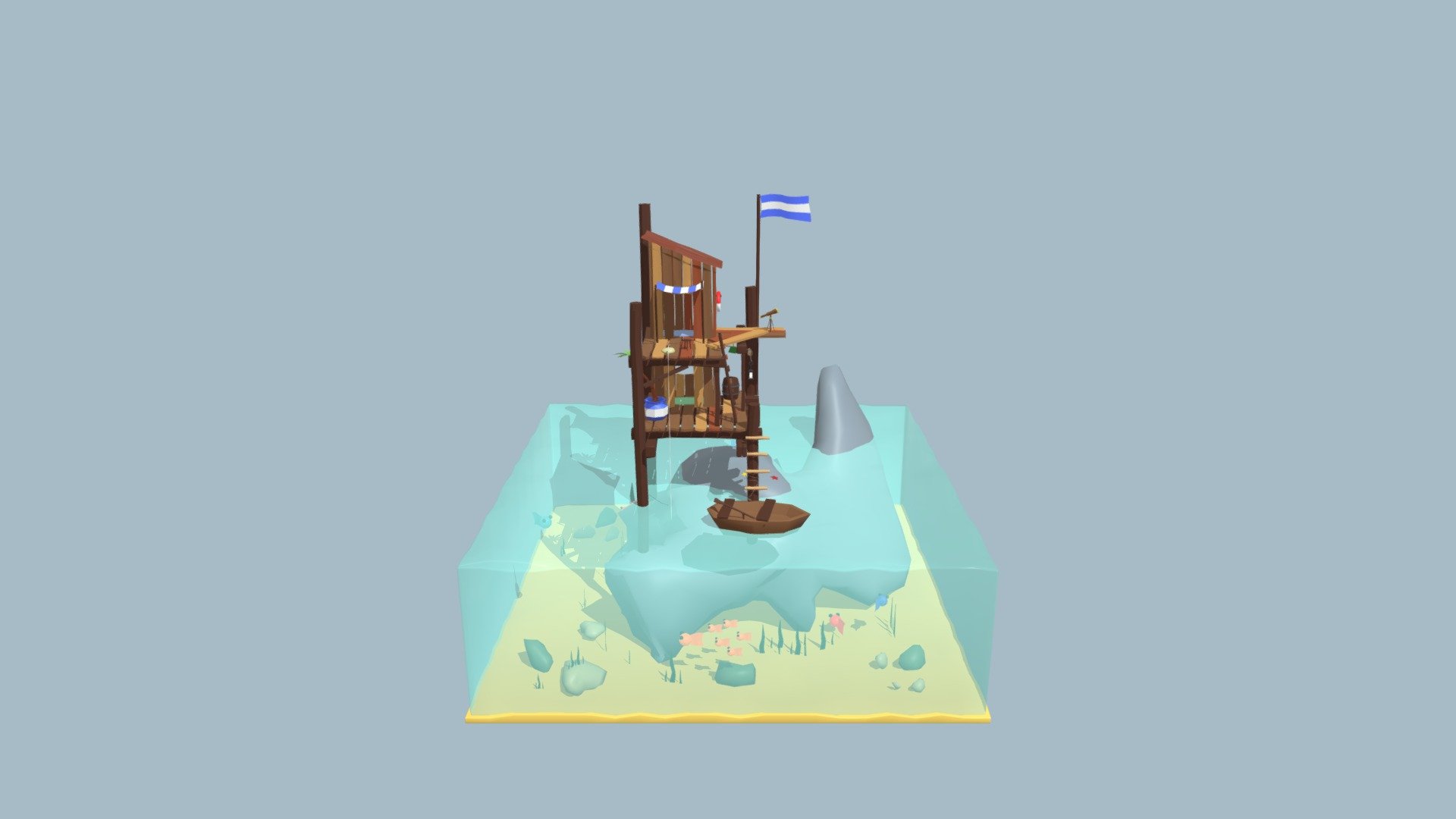 Sea Shack - 3D model by spirit476 [d46e996] - Sketchfab