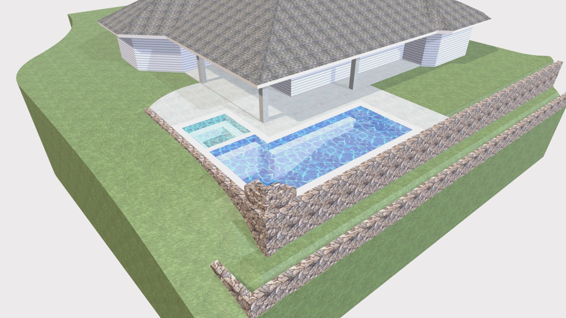 E-4 Pool REVISED PLAN 4 - 3D model by Pro Draft, Inc. (@prodraft ...
